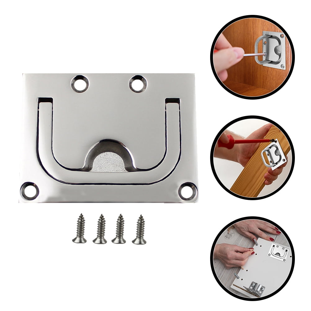 TEHAUX Stainless Steel Boat Hatch Latch Recessed Pull Handle Marine ...
