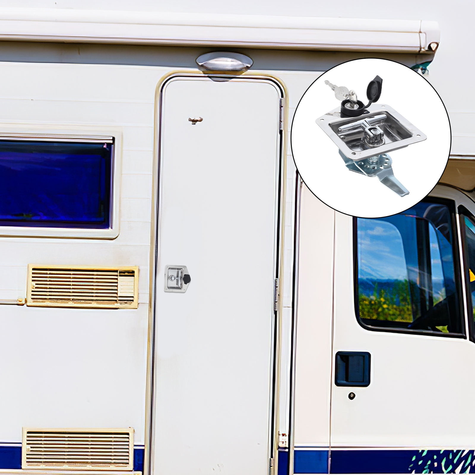 TEHAUX Tool Box Lock Paddle Lock Replacement Atv Utv Handle Tool Box ...