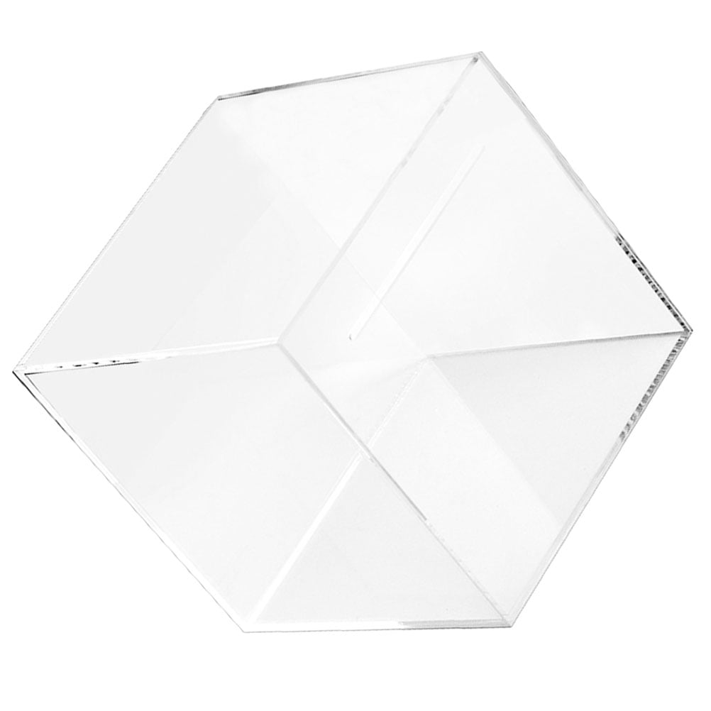 TEHAUX Transparent Acrylic Money Saving Box for Storage with Coin Slot ...