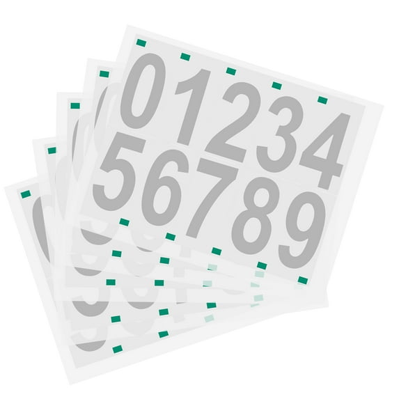TEHAUX White Vinyl Number Stickers for Mailbox Signs Windows and More ...