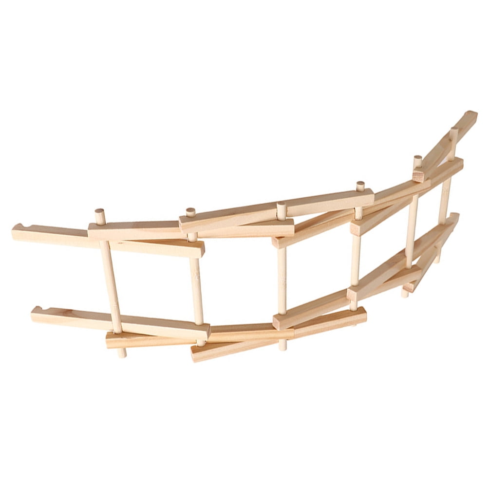 TEHAUX Wooden Arch Bridge Craft for Kids Creativity Training and ...