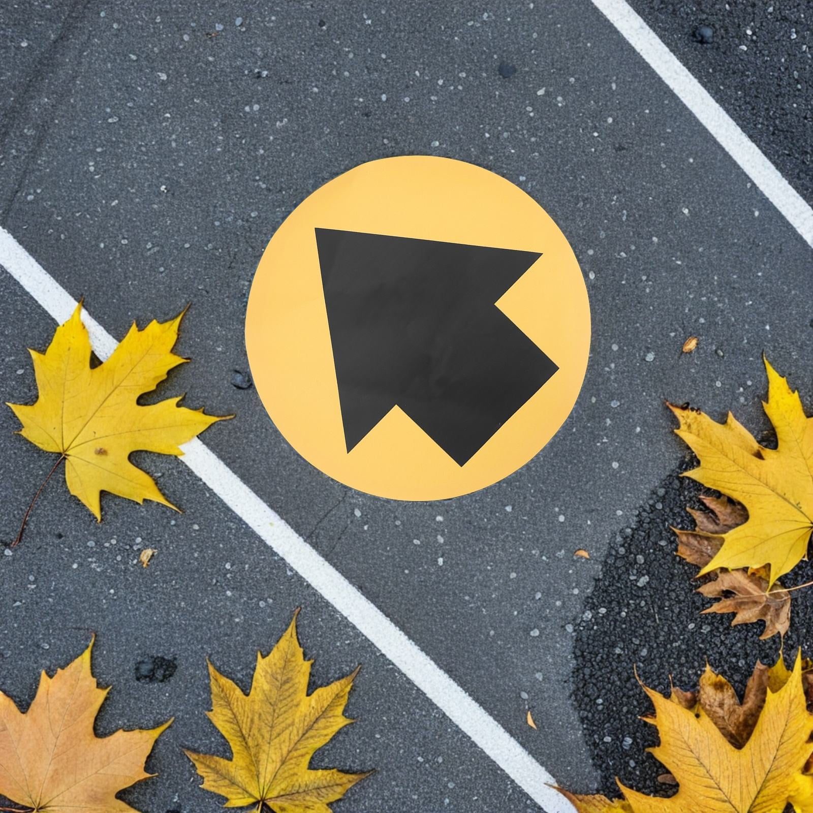 TEHAUX Yellow Arrow Floor Sticker with High Visibility Directional ...