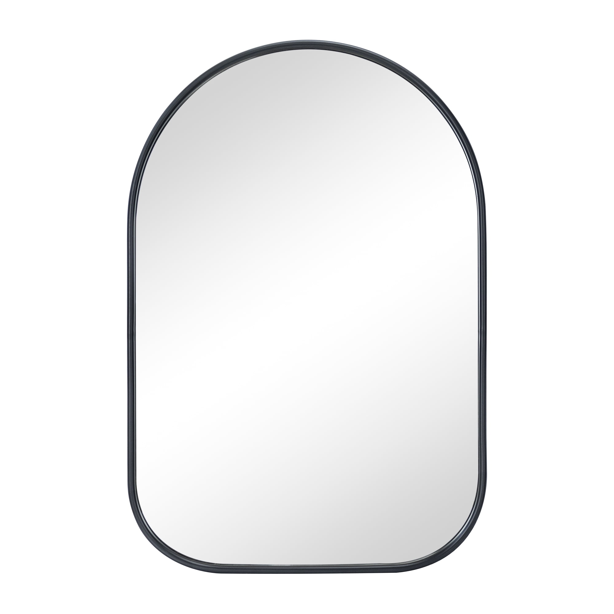 TEHOME 20x30" Contemporary Black Metal Framed Rectangle Bathroom Mirror ...