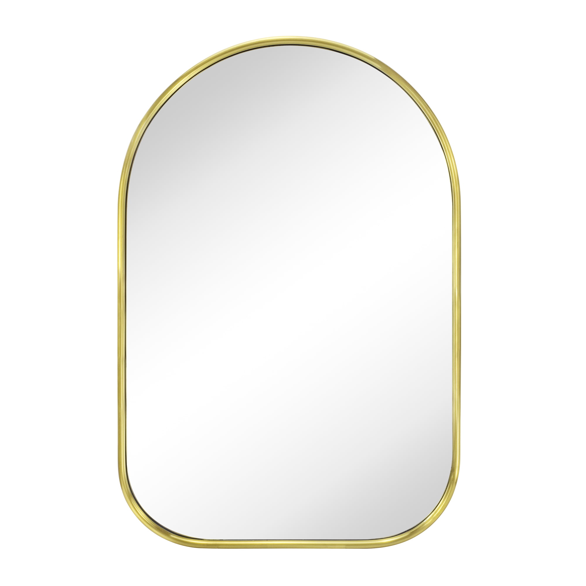TEHOME 20x30" Contemporary Gold Metal Framed Rectangle Bathroom Mirror ...