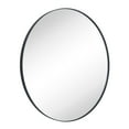 TEHOME Yolanta Matte Black Round Mirror, 40 inches Diameter, Circle ...
