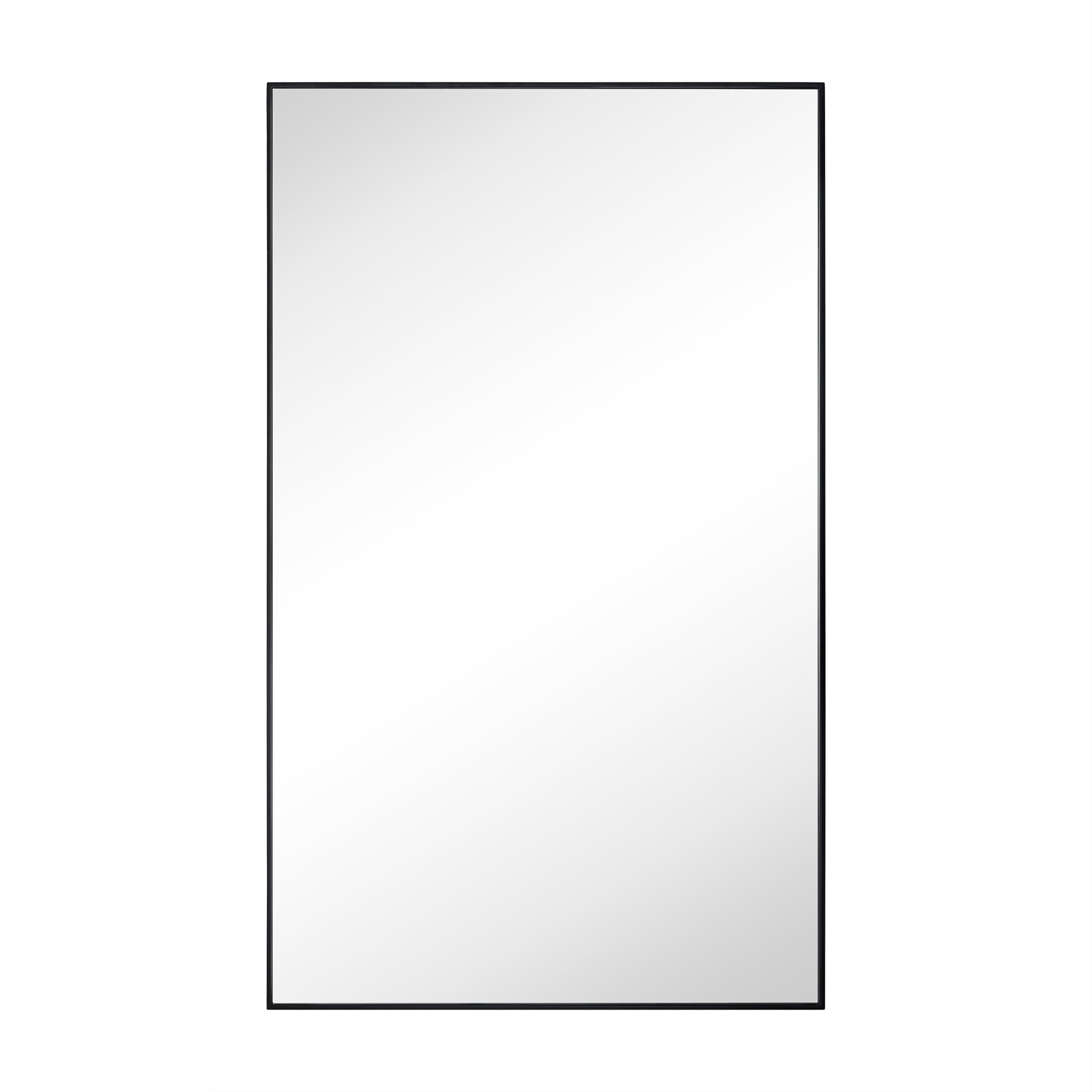 TEHOME Black Bathroom Vanity Mirror with Squared Corners, 24x40'' Matt ...