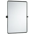 TEHOME Large Modern Farmhouse Pivot Rectangle Bathroom Mirror, Rustic ...