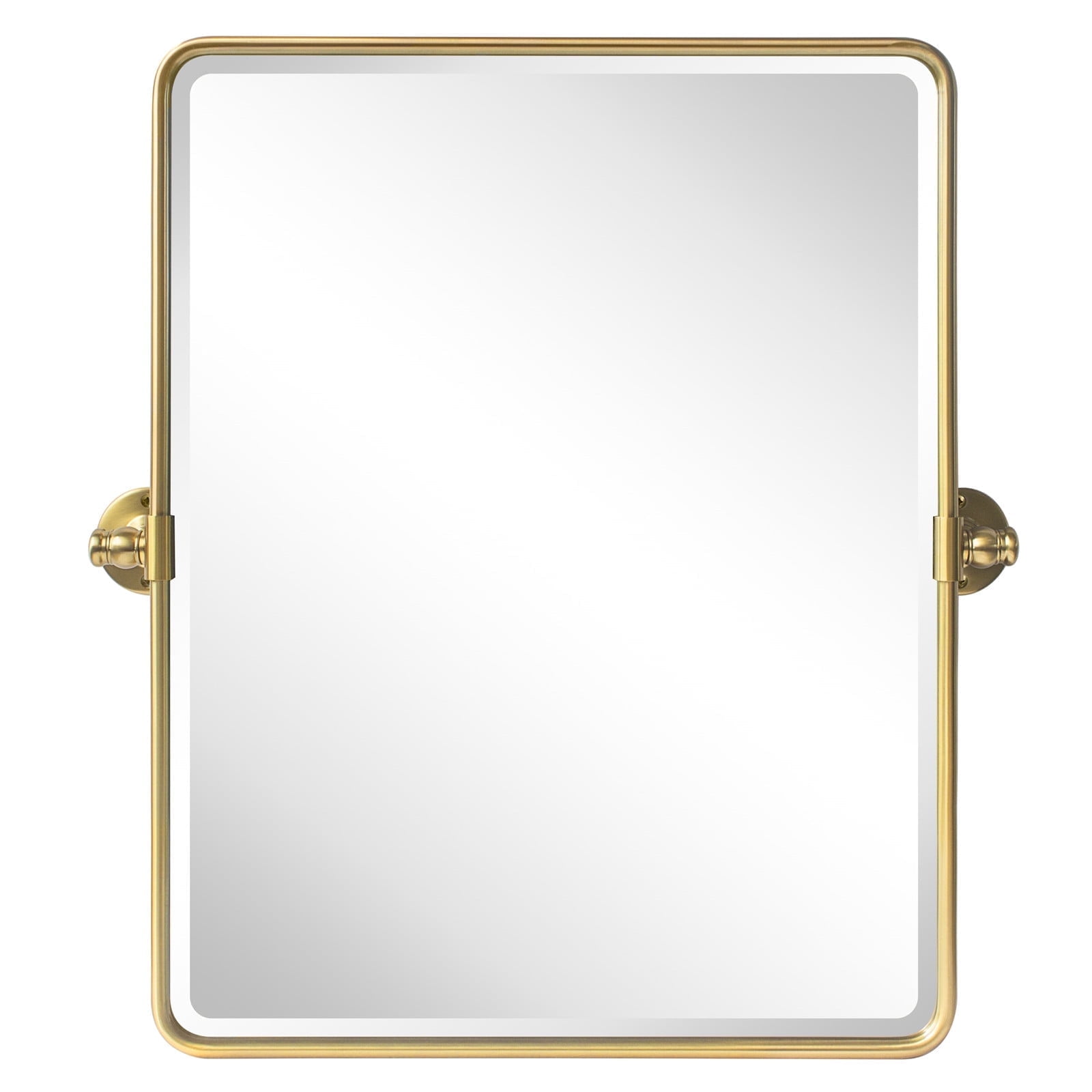 TEHOME Farmhouse Gold Bathroom Mirror, 20x24 inches, Pivot Rectangle ...
