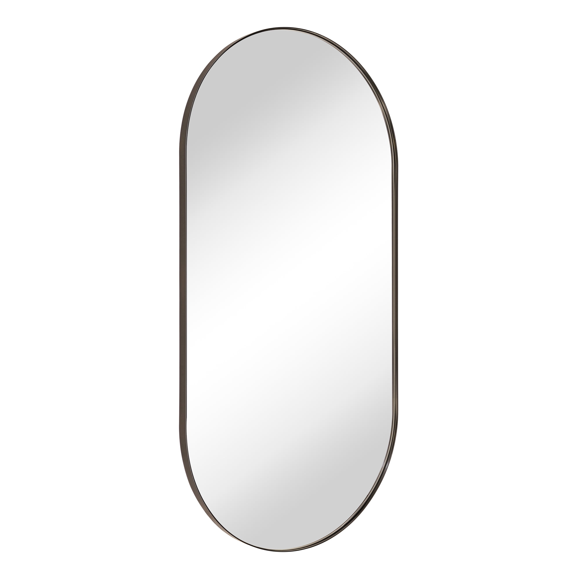TEHOME Oil Rubbed Bronze 20x40'' Oval Mirror Capsule Pill Shaped ...