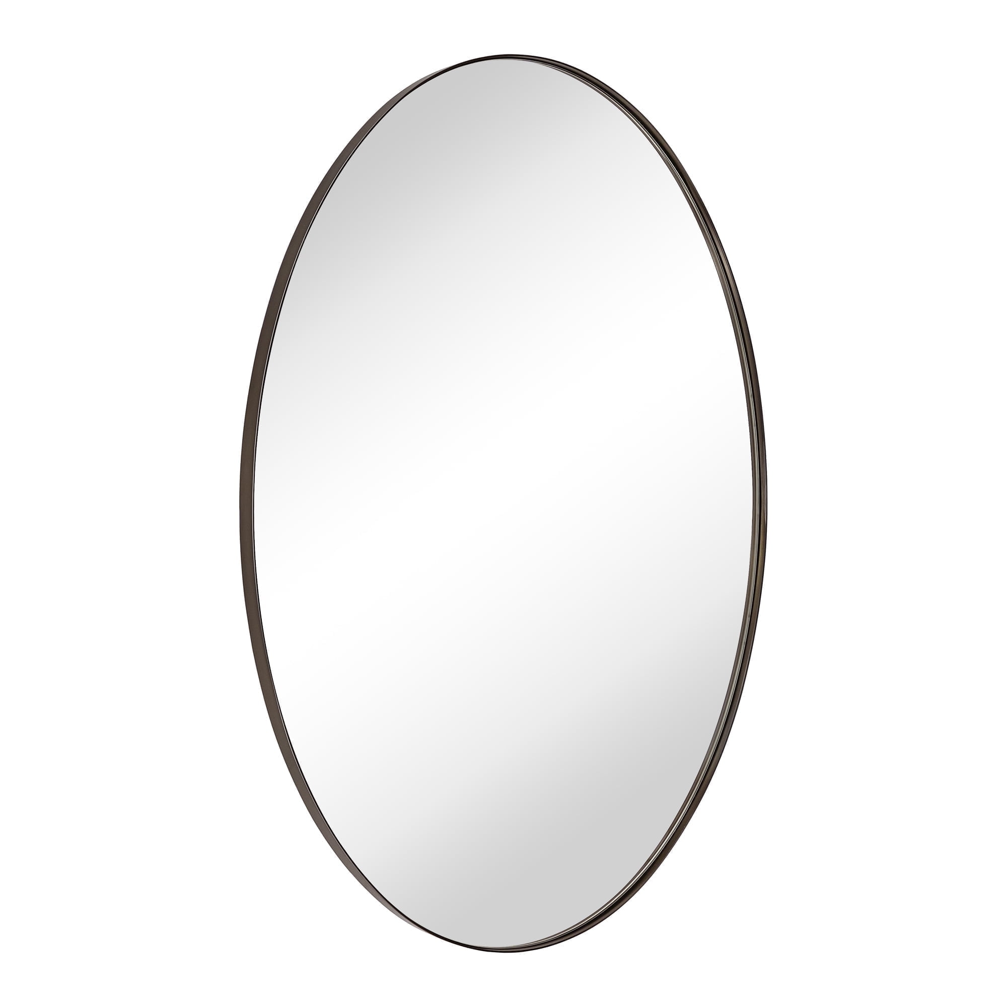 TEHOME Javell Oval Oil Rubbed Bronze Bathroom Mirror 24" x 36" Metal ...