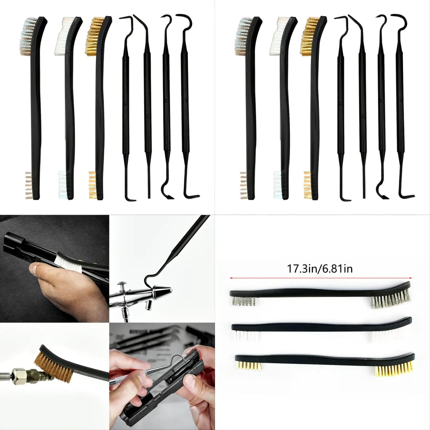 TEICHKJ Effective High-Quality Durable Professional 7pcs Universal Pipe Cleaning Kit for ...
