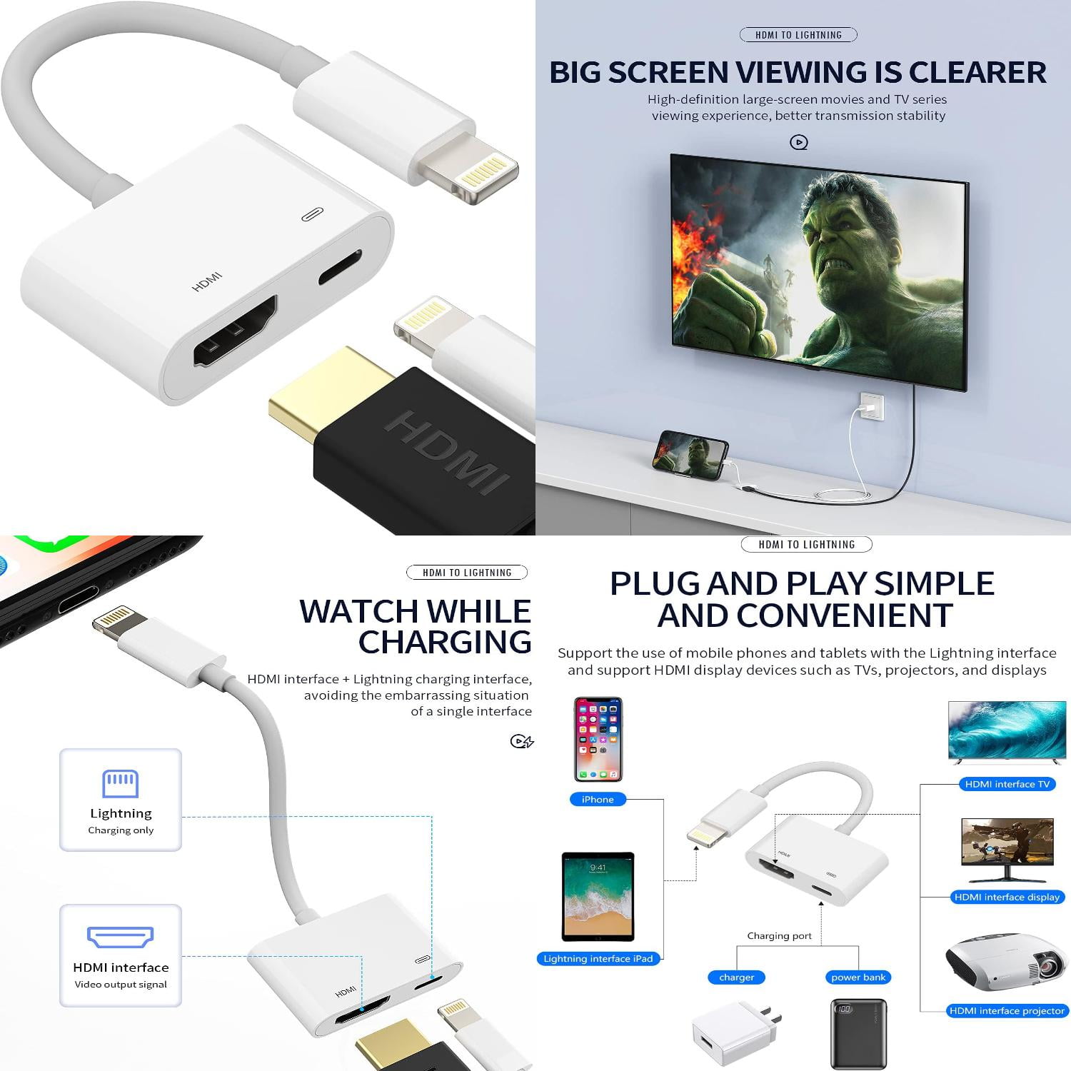TEICHKJ Lightweight and Convenient Mini MFI Certified Lightning to ...