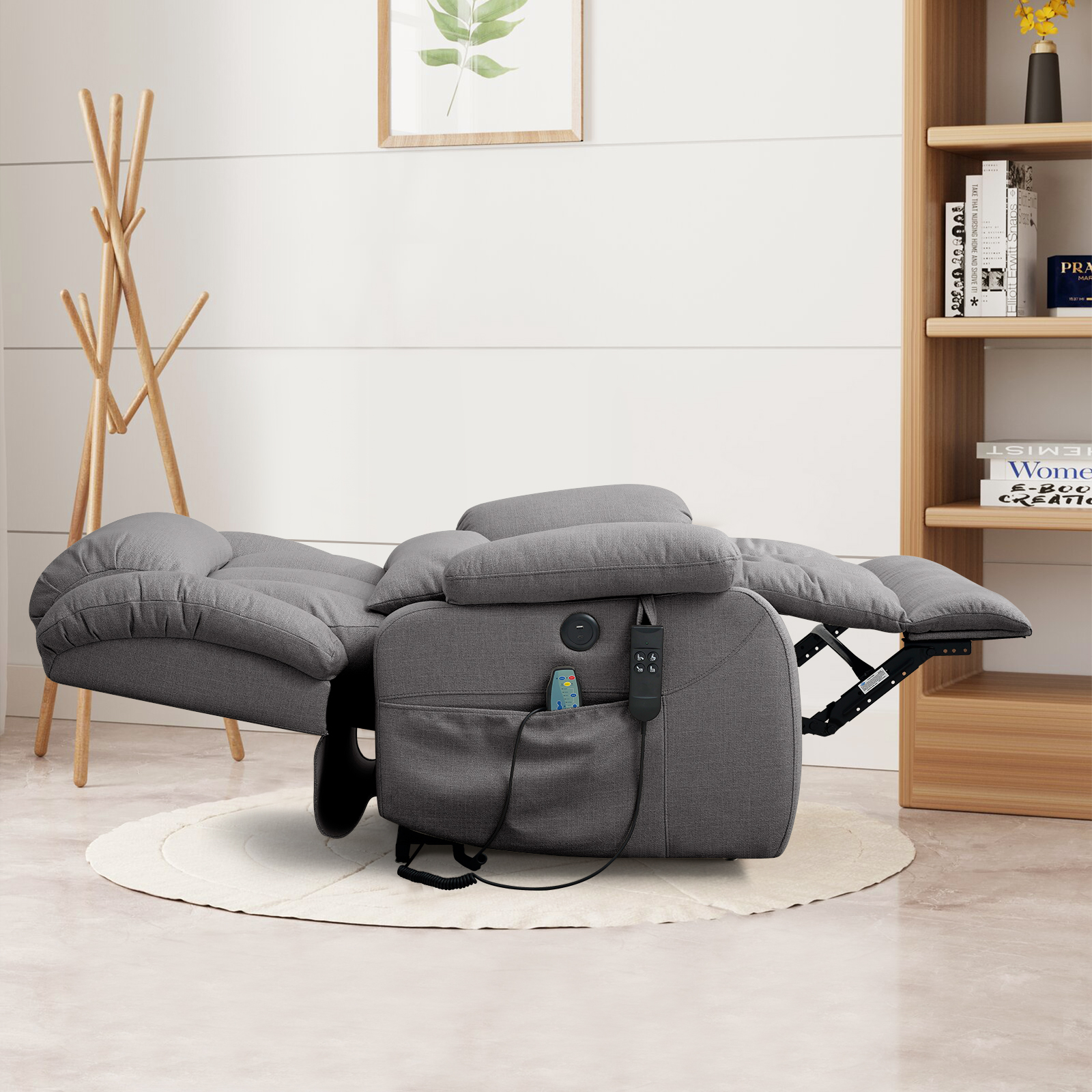 Duraspace Power Lift Massage Recliner Chair for Elderly Adult with ...