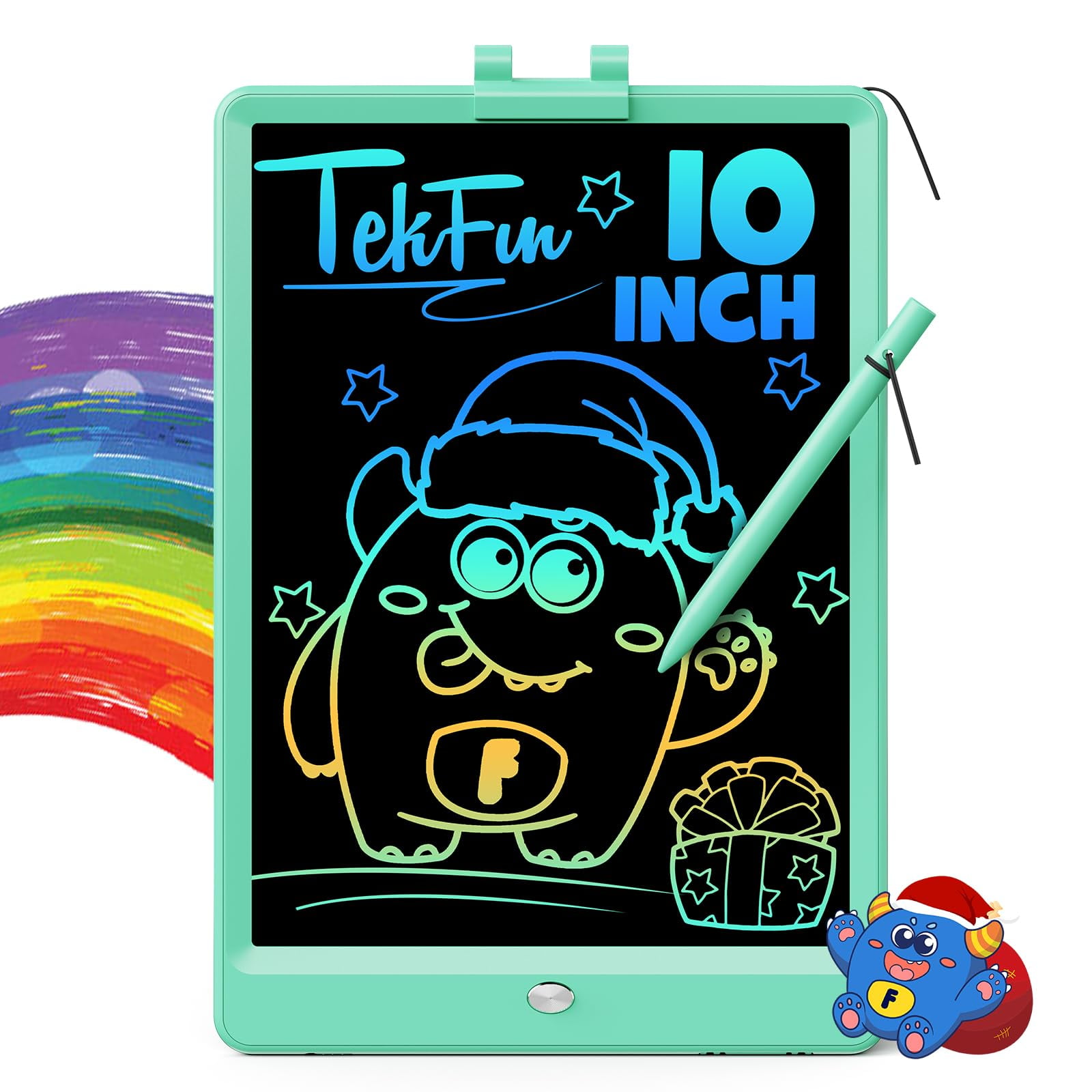 TEKFUN Kids Toys 10Inch LCD Writing Tablet, Mess Free Coloring Doodle Board, Drawing Pad for ...