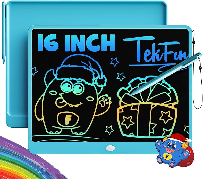 TEKFUN Kids Toys 10Inch LCD Writing Tablet, Mess Free Coloring Doodle Board, Drawing Pad for ...