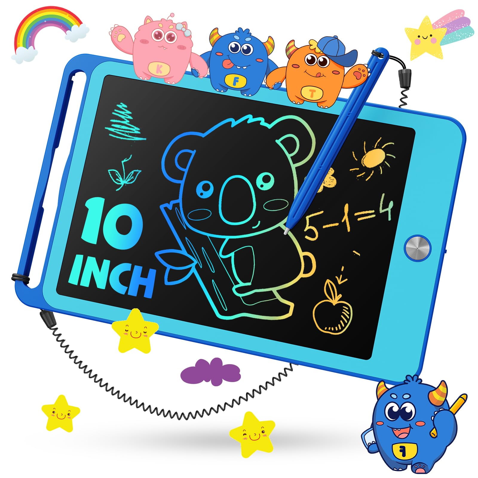 TEKFUN Kids Toys for KEF16 3+ Years Old Girls Toddler, 10inch LCD Writing Tablet Erasable ...