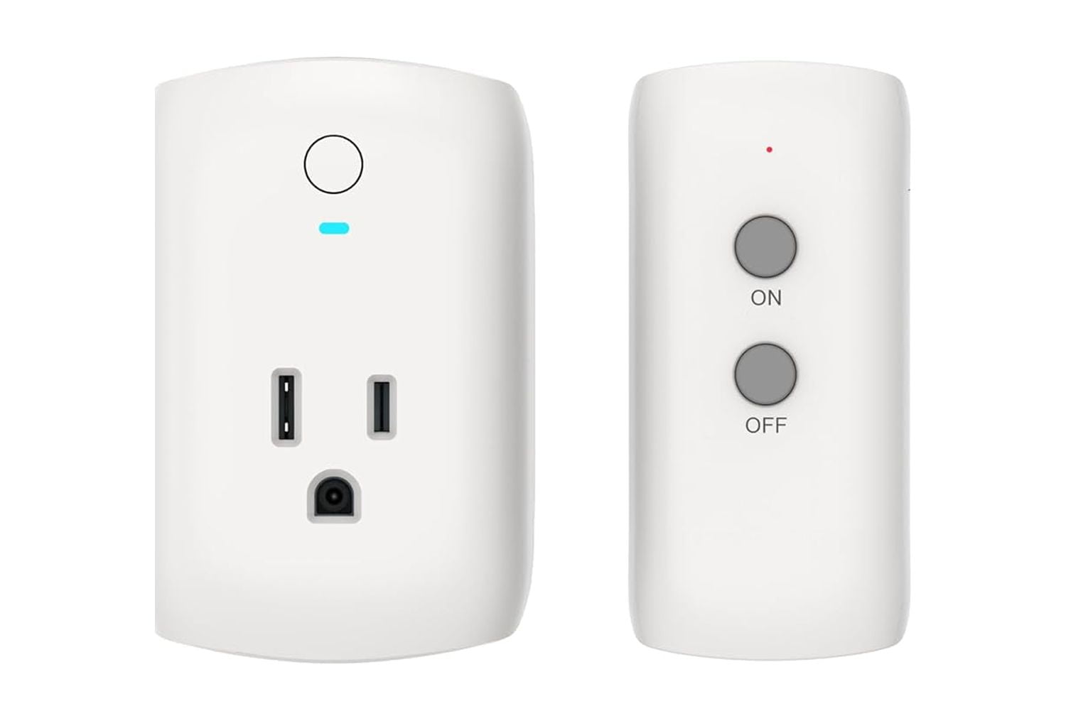 TEKLECTRIC Indoor Remote Control Outlet with 1 Grounded Plugs, 80 FT ...
