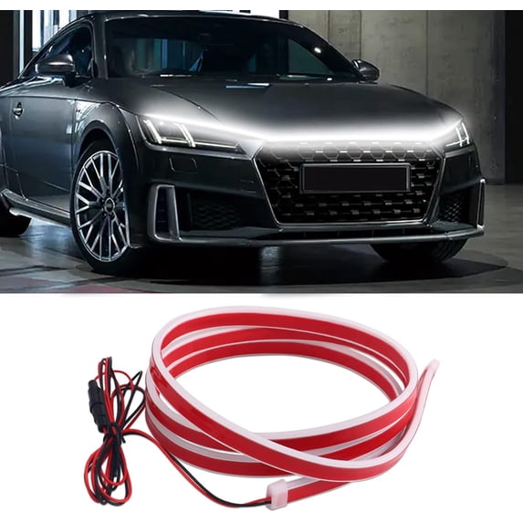 TEKSINNY Dynamic Car ood Ligt Strip, 59/71/79 Inces Flexible Exterior ...