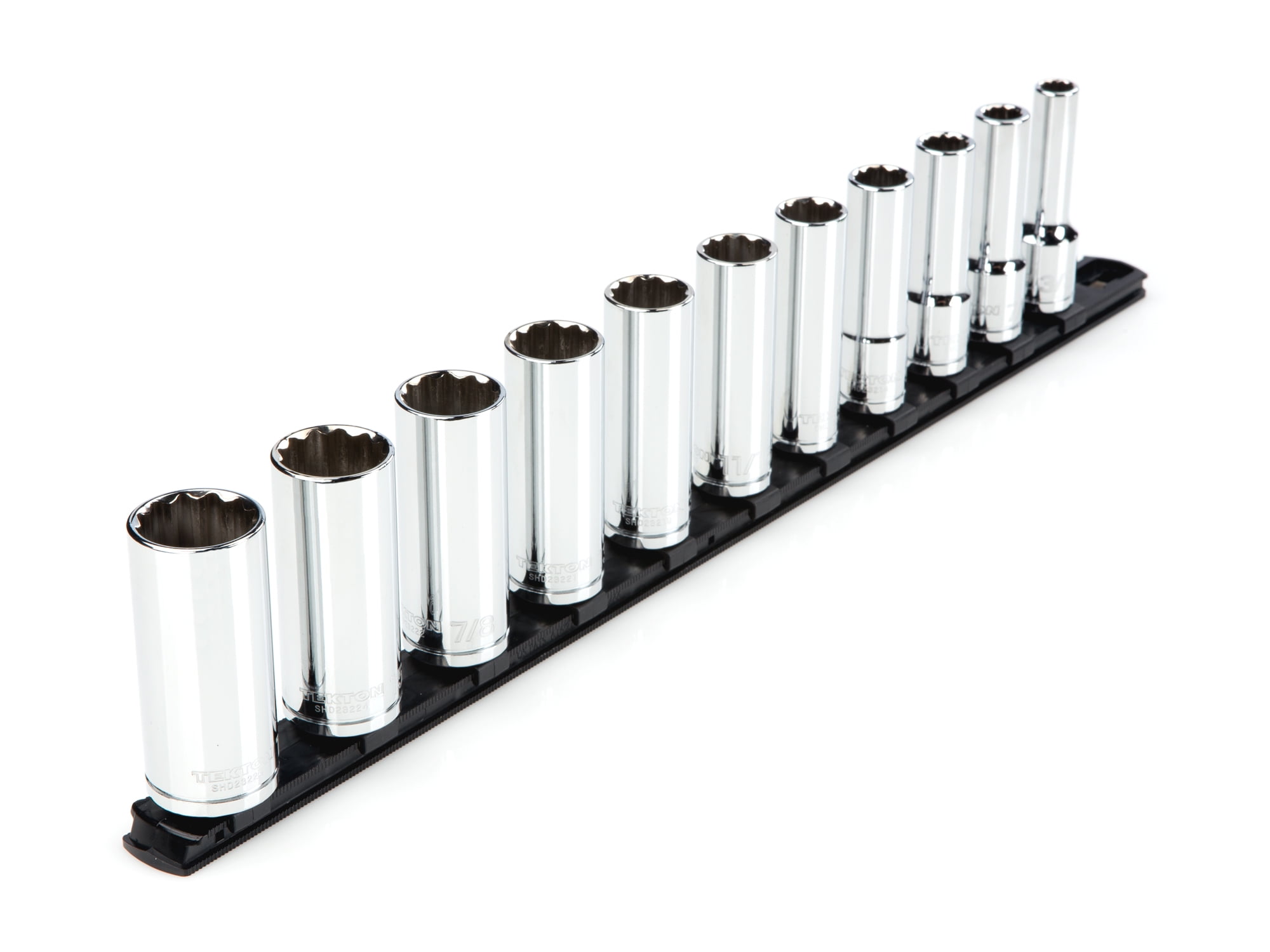 TEKTON 1/2 Inch Drive Deep 12-Point Socket Set, 11-Piece (3/8-1 in.) | SHD92107 - Walmart.com