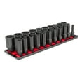 TEKTON 1/2 Inch Drive Deep 6-Point Impact Socket Set with Rails, 31 ...