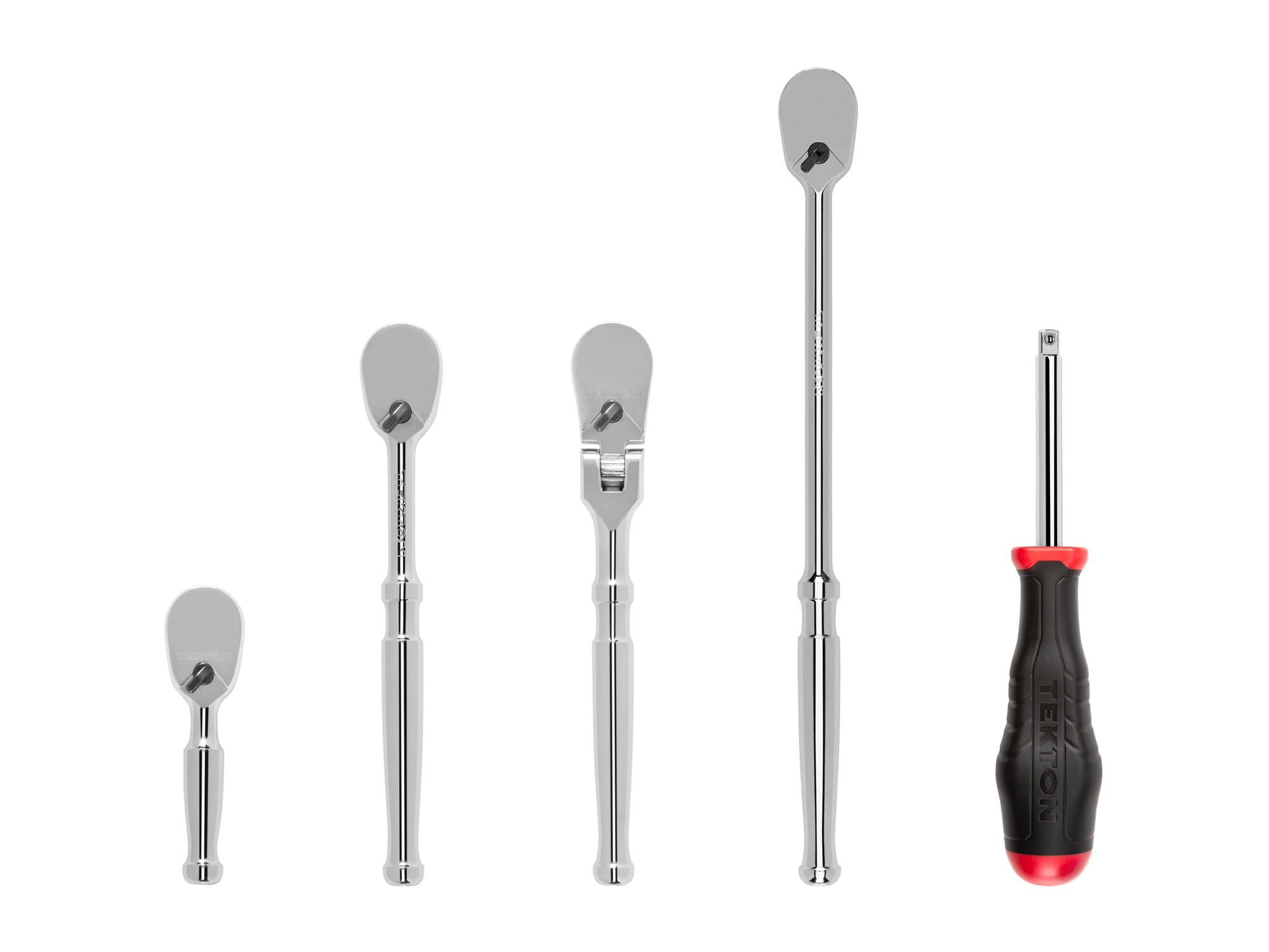 TEKTON 1/4 Inch Drive Ratchet and Spinner Handle Set (5-Piece ...