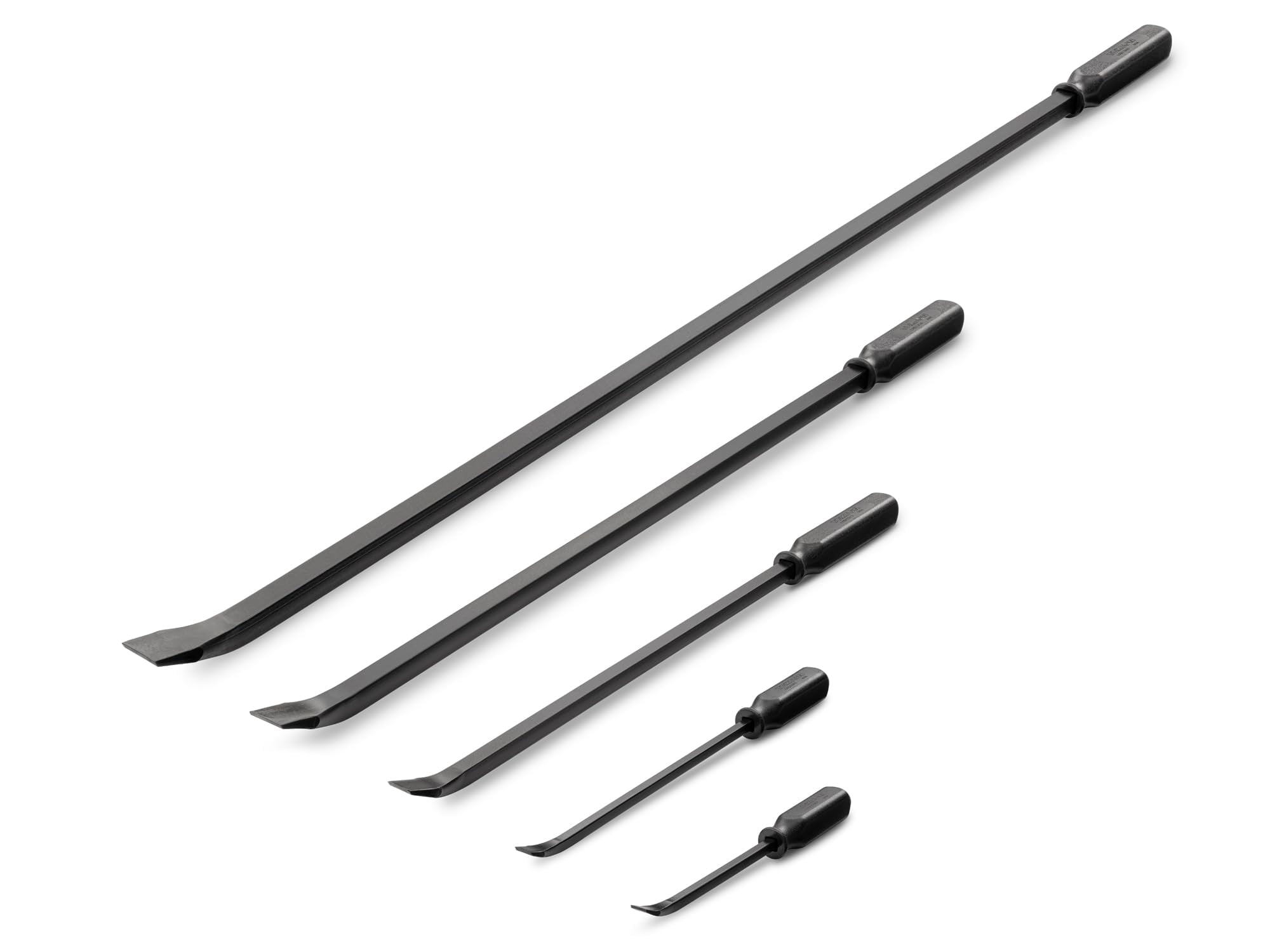 TEKTON Angled End Handled Pry Bar Set, 5-Piece (12, 17, 25, 36, 45 in ...