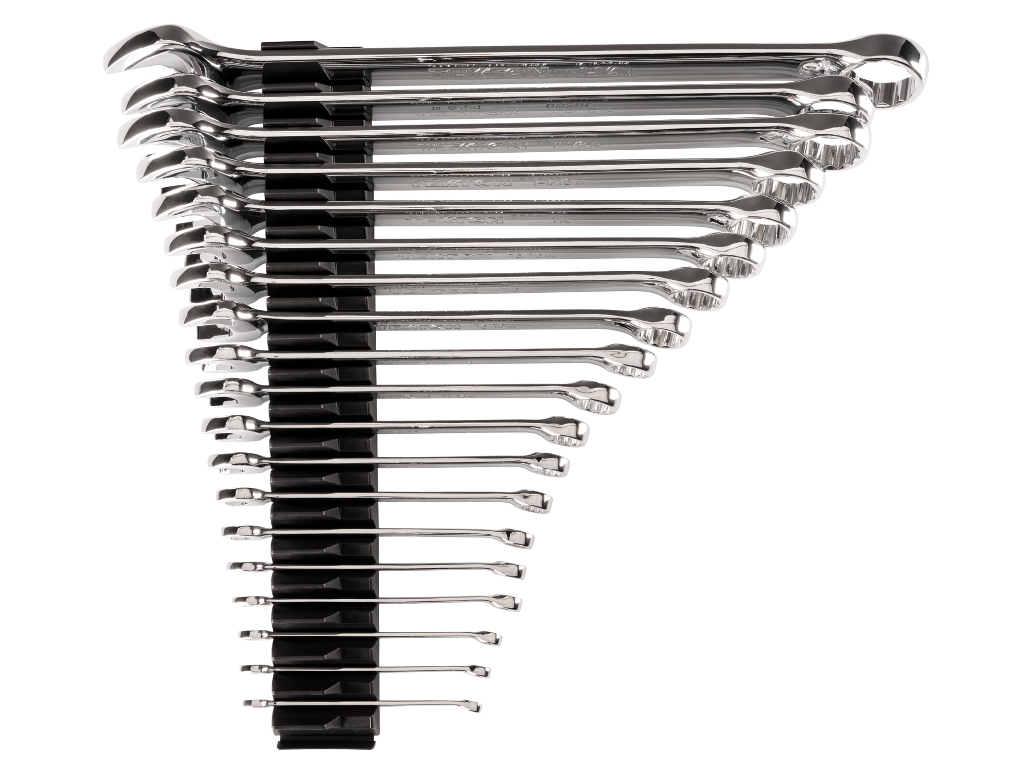 TEKTON Combination Wrench Set with Modular Wrench Organizer, 19-Piece ...