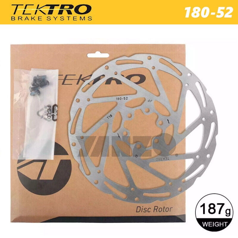 TEKTRO Bike Disc Brake Rotor TR160/180 6 Bolt with Bolts Included US Stock - Walmart.com
