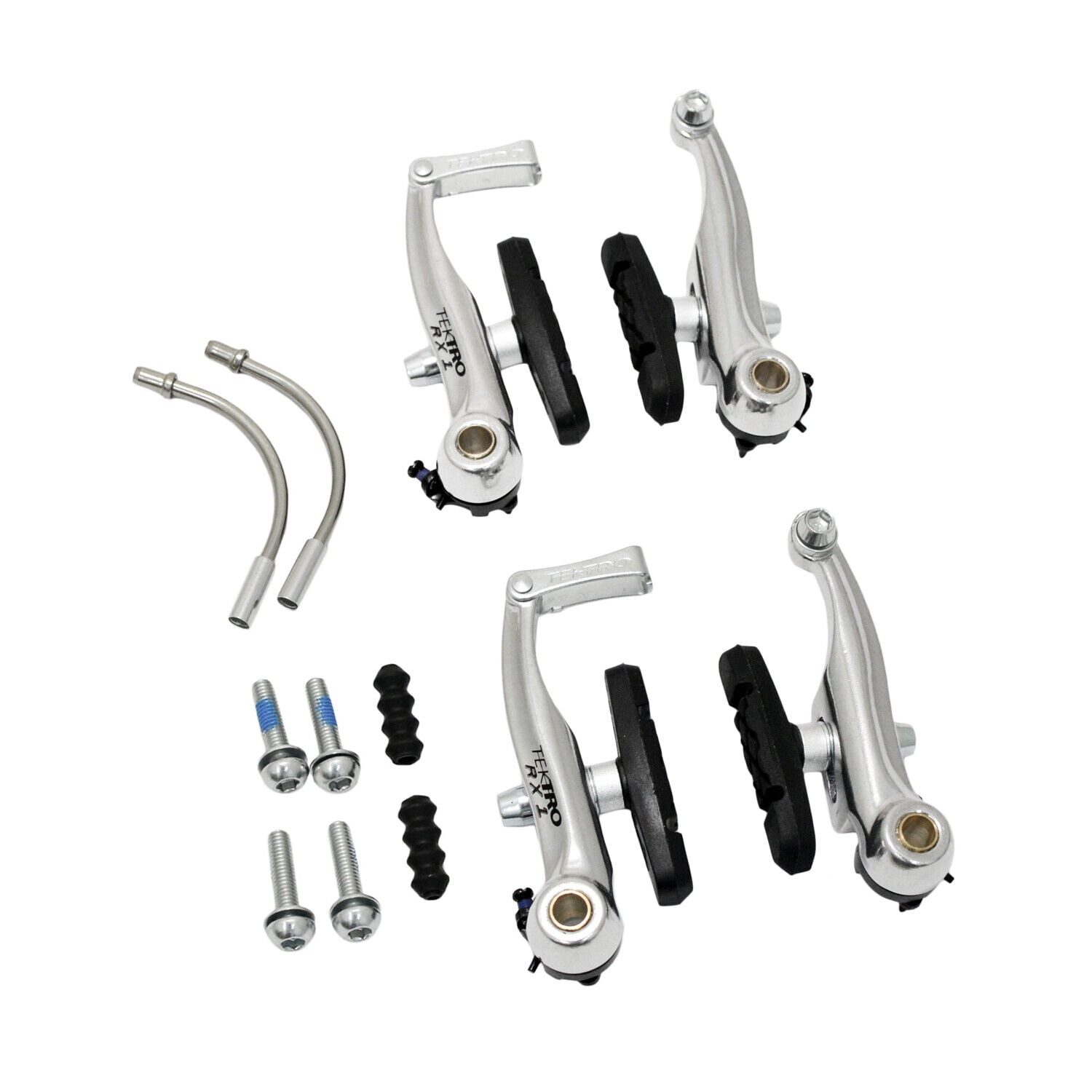 TEKTRO RX1 Mini-V Brake Cyclocross Brake Set (Front+Rear) , Silver # ...