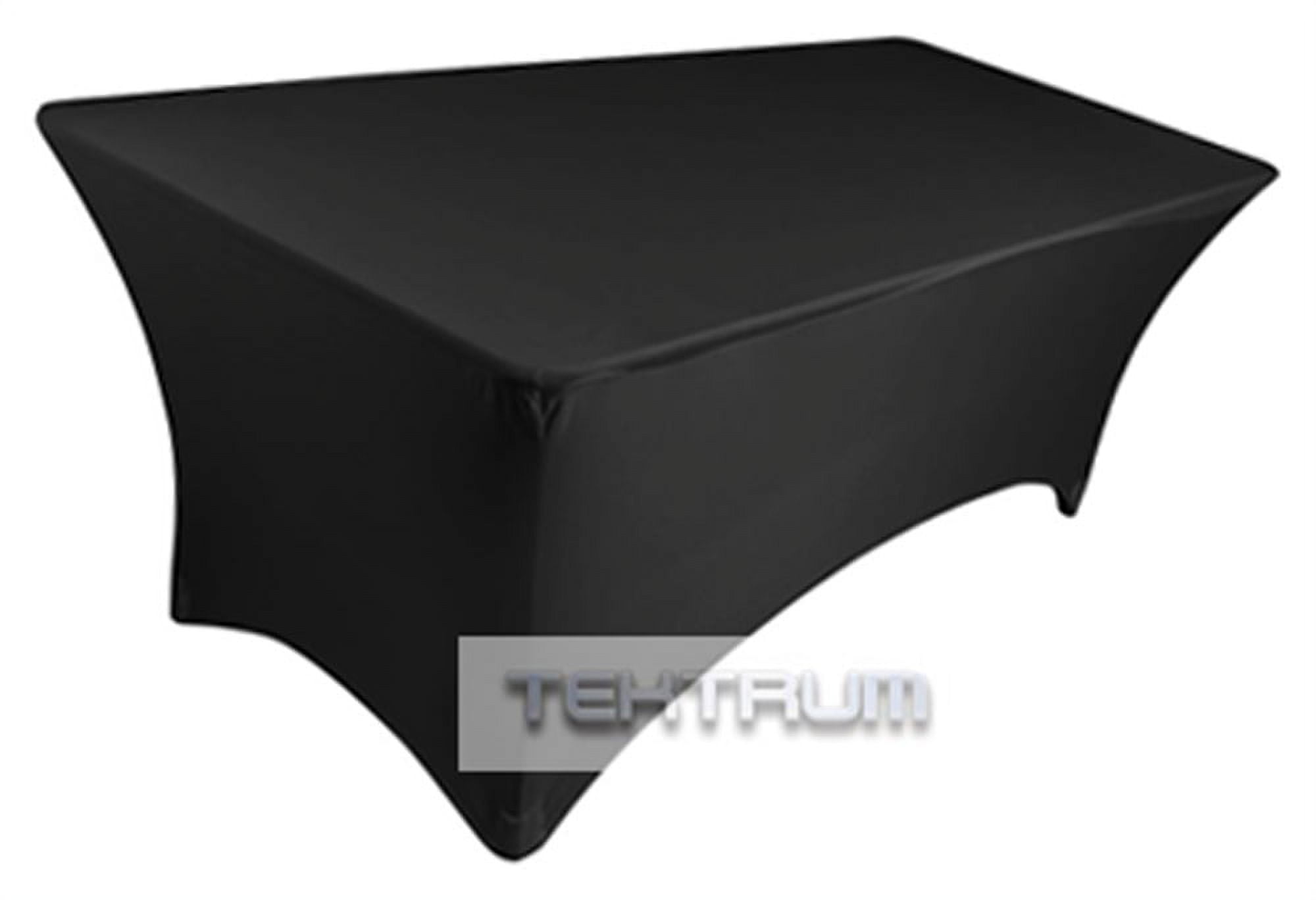 TEKTRUM 8 FT LONG RECTANGULAR STRETCH TABLECLOTH DJ JACKET COVER FOR ...