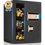 SereneLife Fireproof Electronic Digital Combination Safe Box with Keys ...