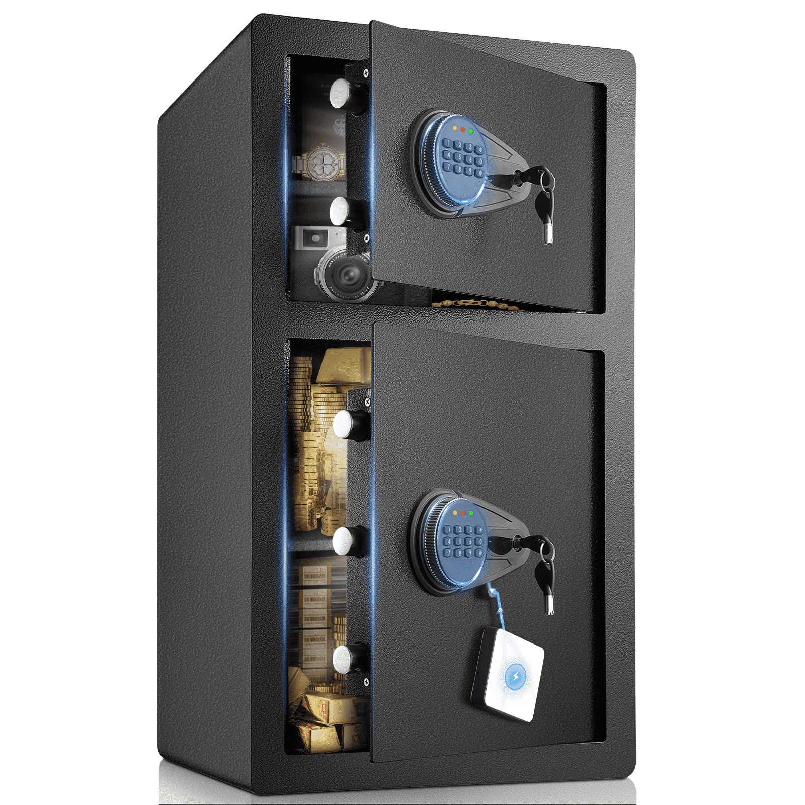 TELAM 6.8 Cu.ft Two-door Safe Boxes, Home Safe with Password Unlock and ...