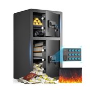 Fireproof and Waterproof Safe Box, 2 Cubic Feet Extra Large Lock Box ...