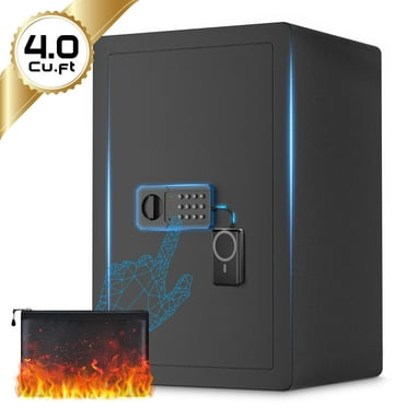 Barska Steel HQ200 Biometric Digital Keypad Safe Biometric Fingerprint ...