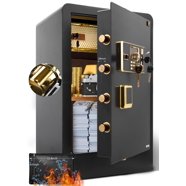 First Alert Steel Hanging File Folder Box Safe with Key Lock, 3050F ...