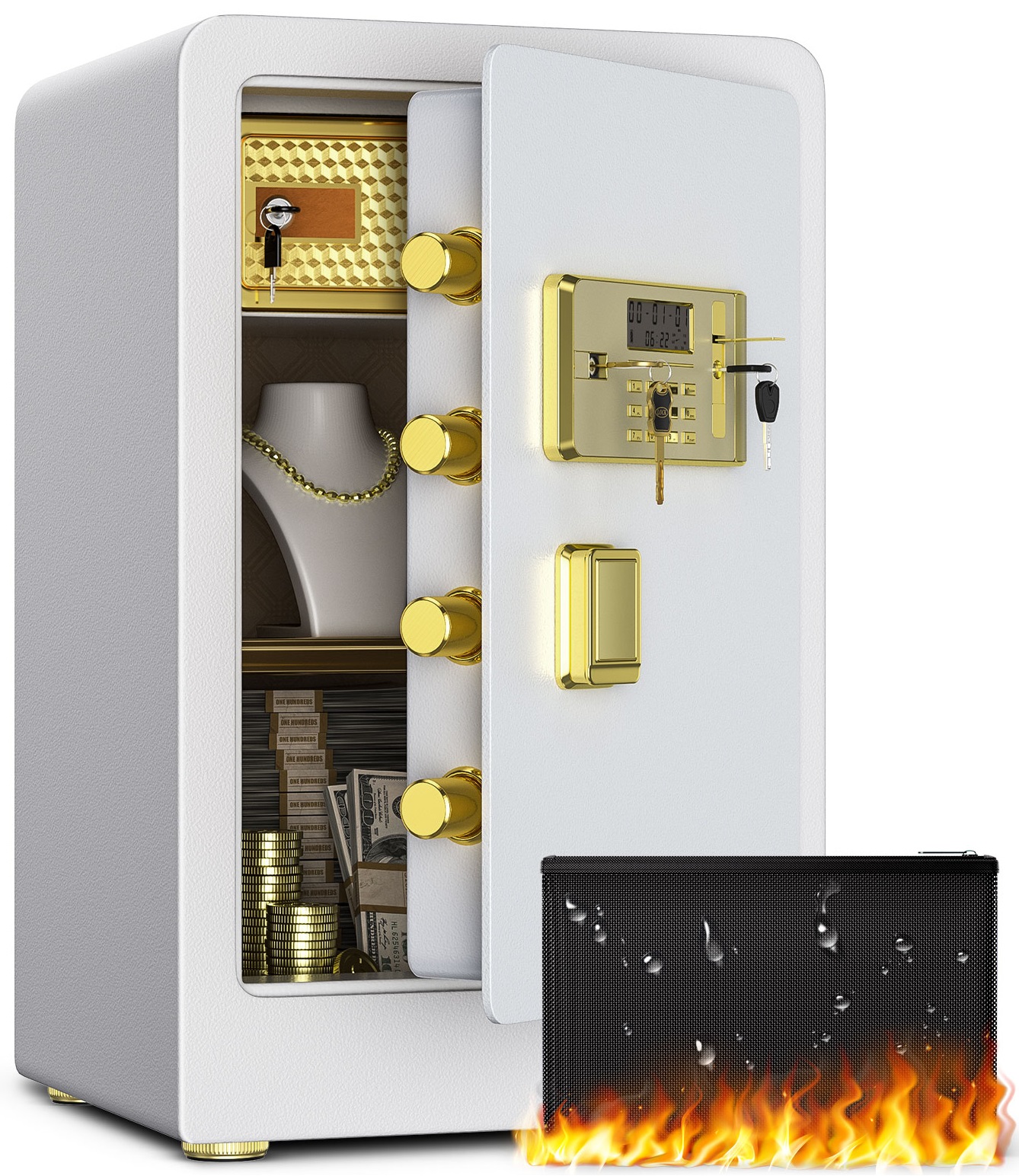 SentrySafe DS-1 Portable Security Safe with Key Lock, 0.04 cu. ft ...