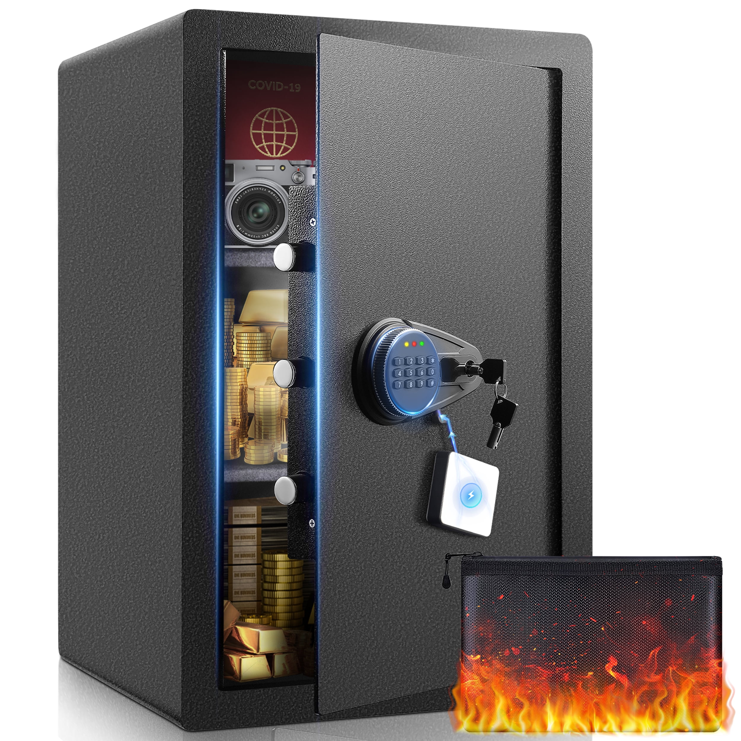 TELAM 6.0 CU. ft Password Safe Boxes, Home Safe Cabinet Security Box ...