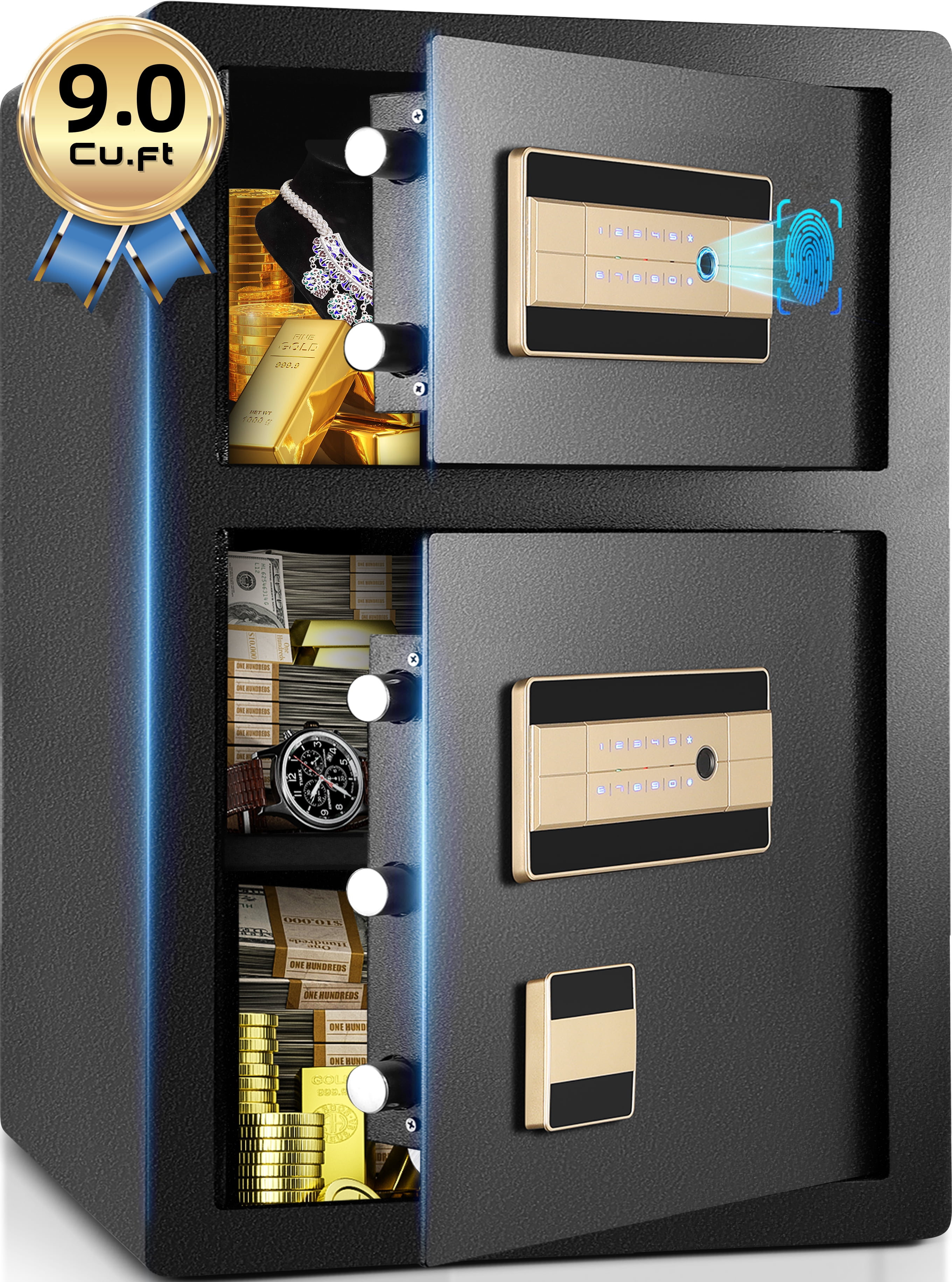 TELAM 9.0 CU. ft Safe Box Home Large Fireproof Waterproof Safes ...