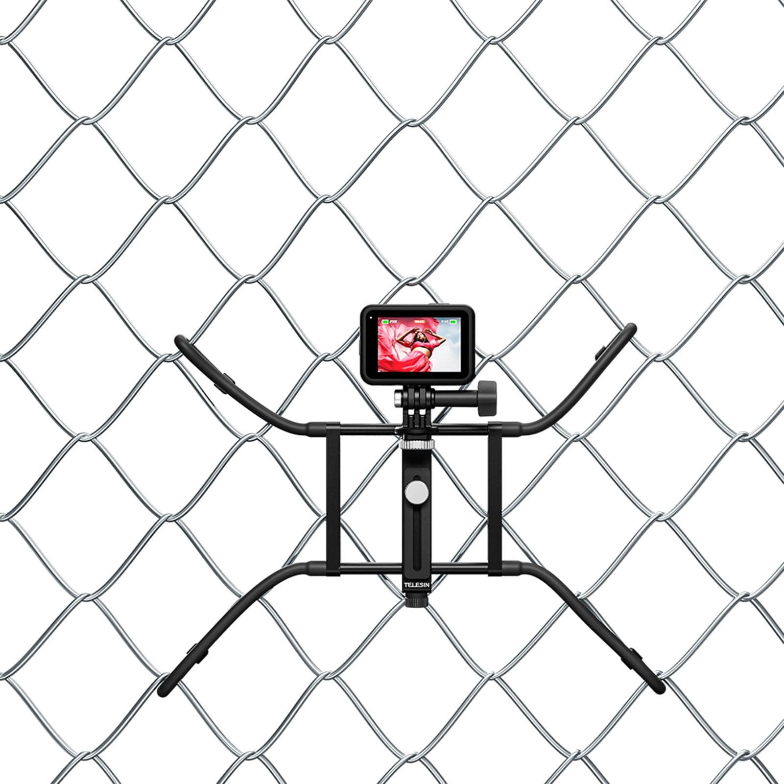 TELESIN Bracket,ERYUE Camera Adapter Buckle Fence Mount Alloy Fence ...