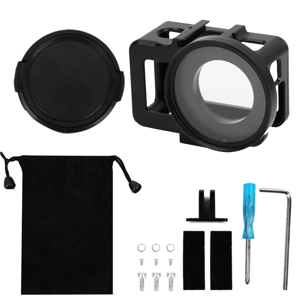 TELESIN Camera Protective Housing Cage Metal Case with 52mm Filter ...