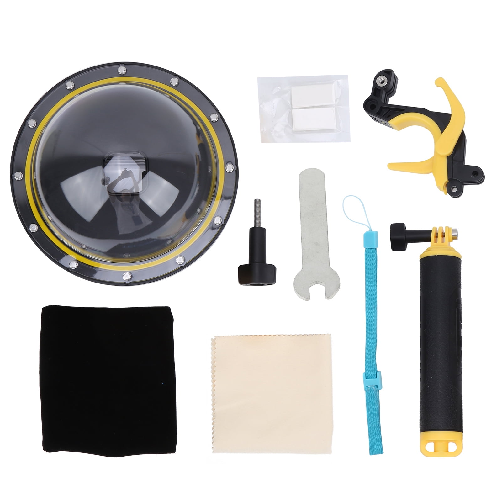 TELESIN, Fisheye Sphere, Diving, Face Shield, Waterproof Case, Gopro ...