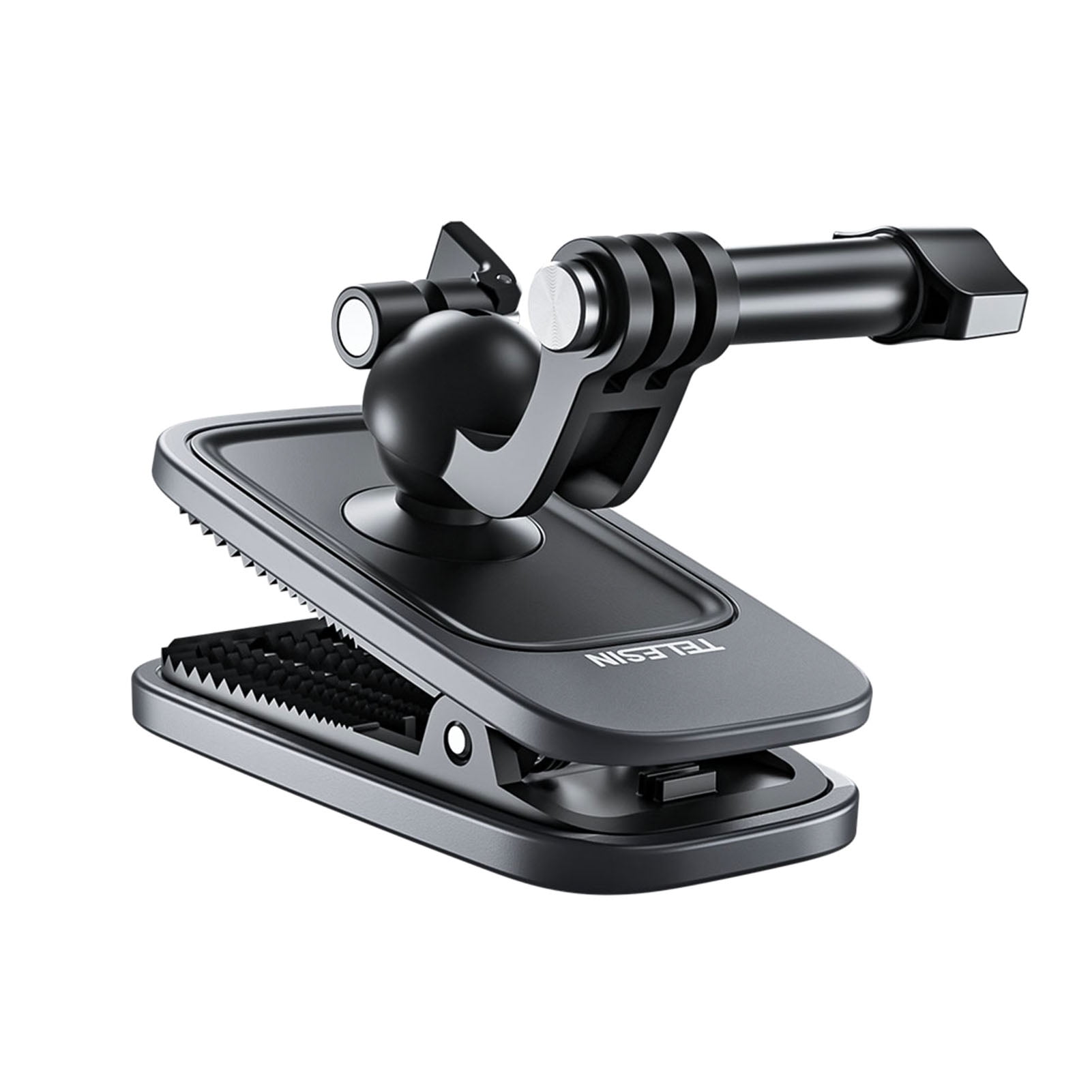 TELESIN Magnetic Swivel Clip for Cam, Adjustable Strap Mount for ...