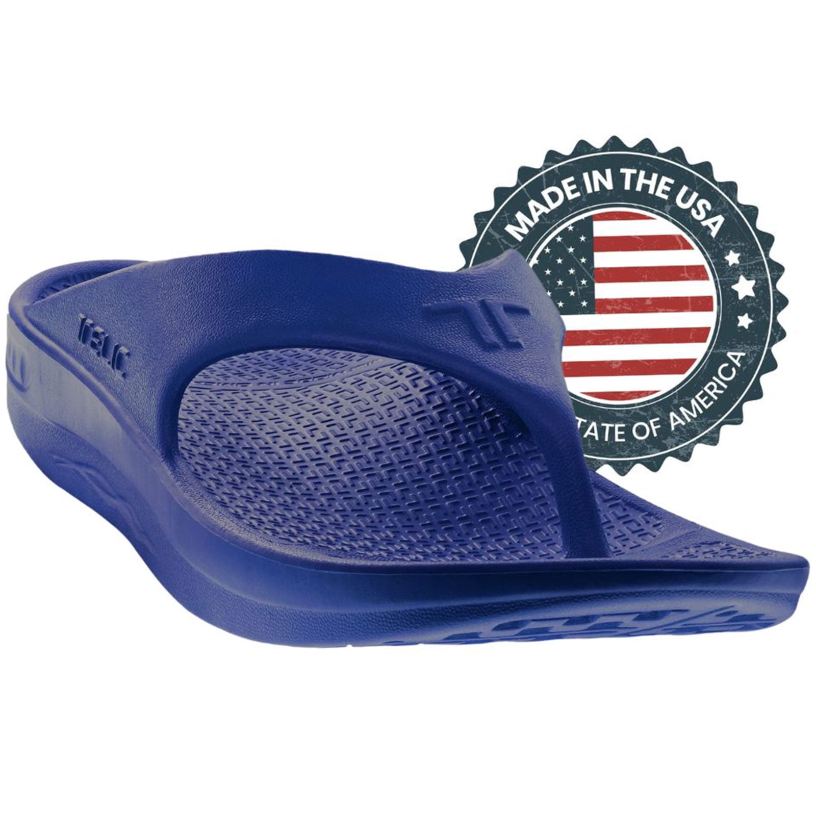 TELIC Adult Unisex Energy Flip Flops, Deep Ocean, XL (US-102-04-XL ...
