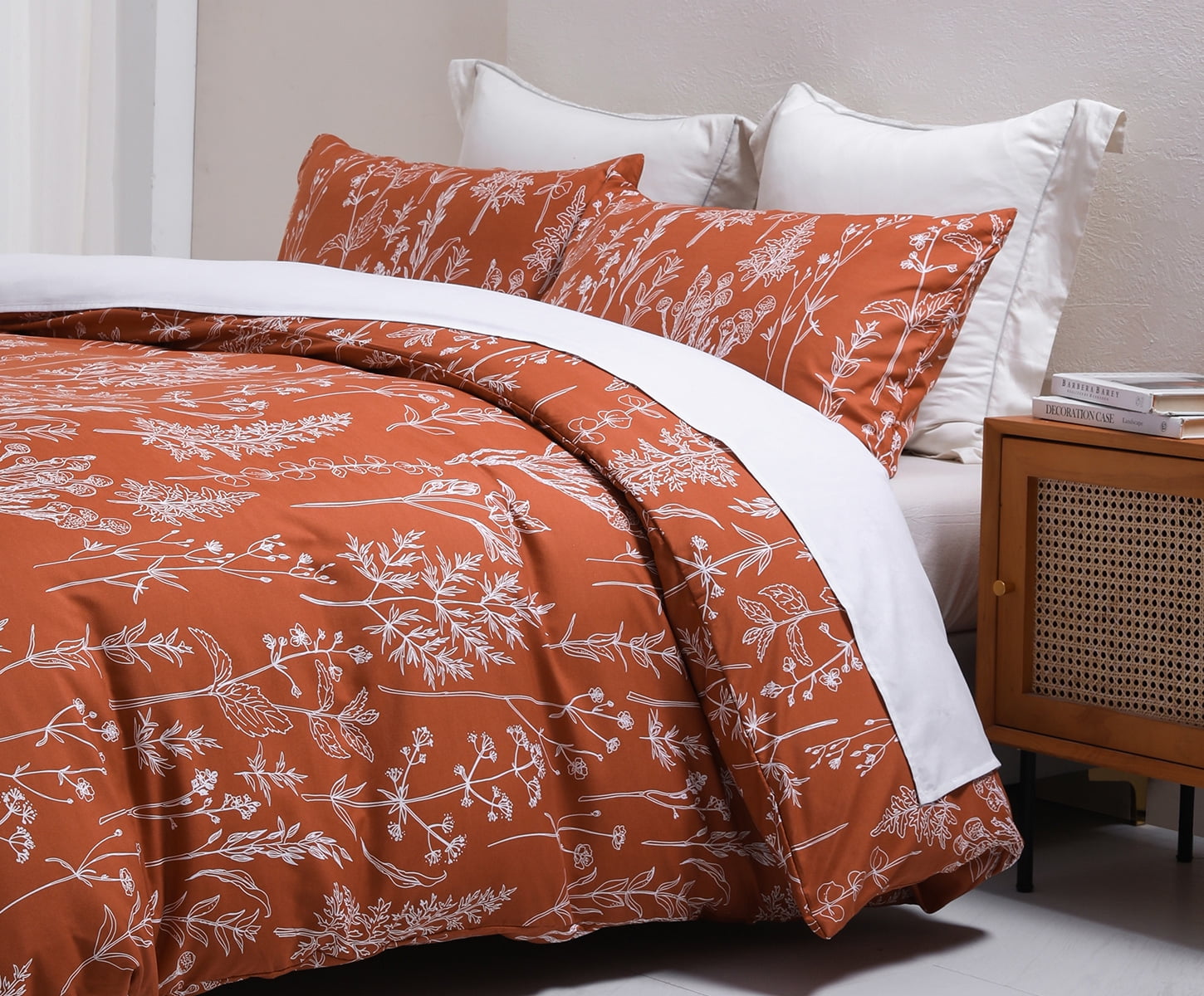 TELIZ Comforter Sets King 3 Pieces Botanical Branches Bedding Sets ...