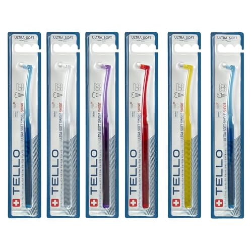 TELLO 1007.5 Adult Mega Soft Post-Op Toothbrush for Gentle Cleaning ...