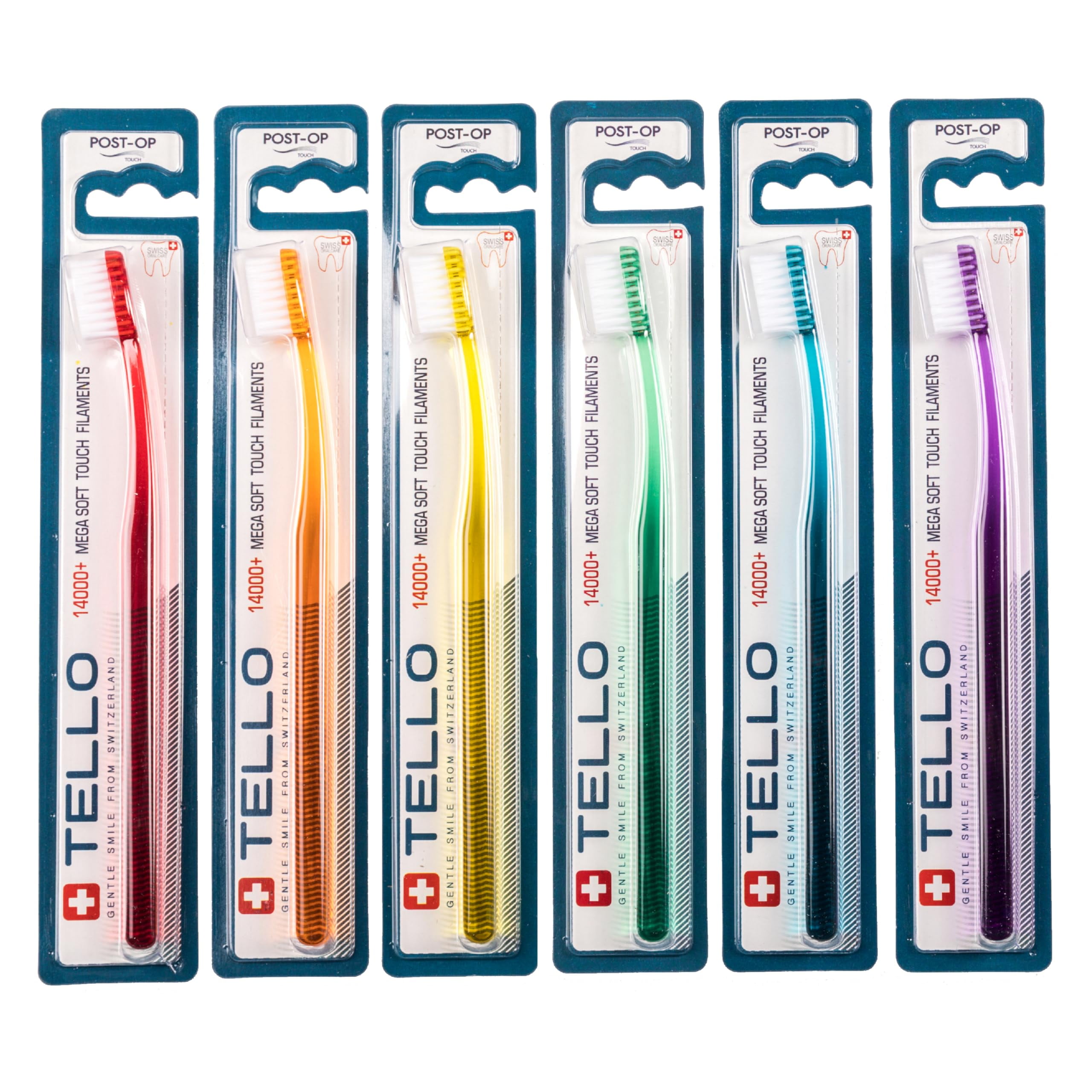 TELLO 14000 Adult Mega KEF16 Soft Post-Op Toothbrush for Gentle ...