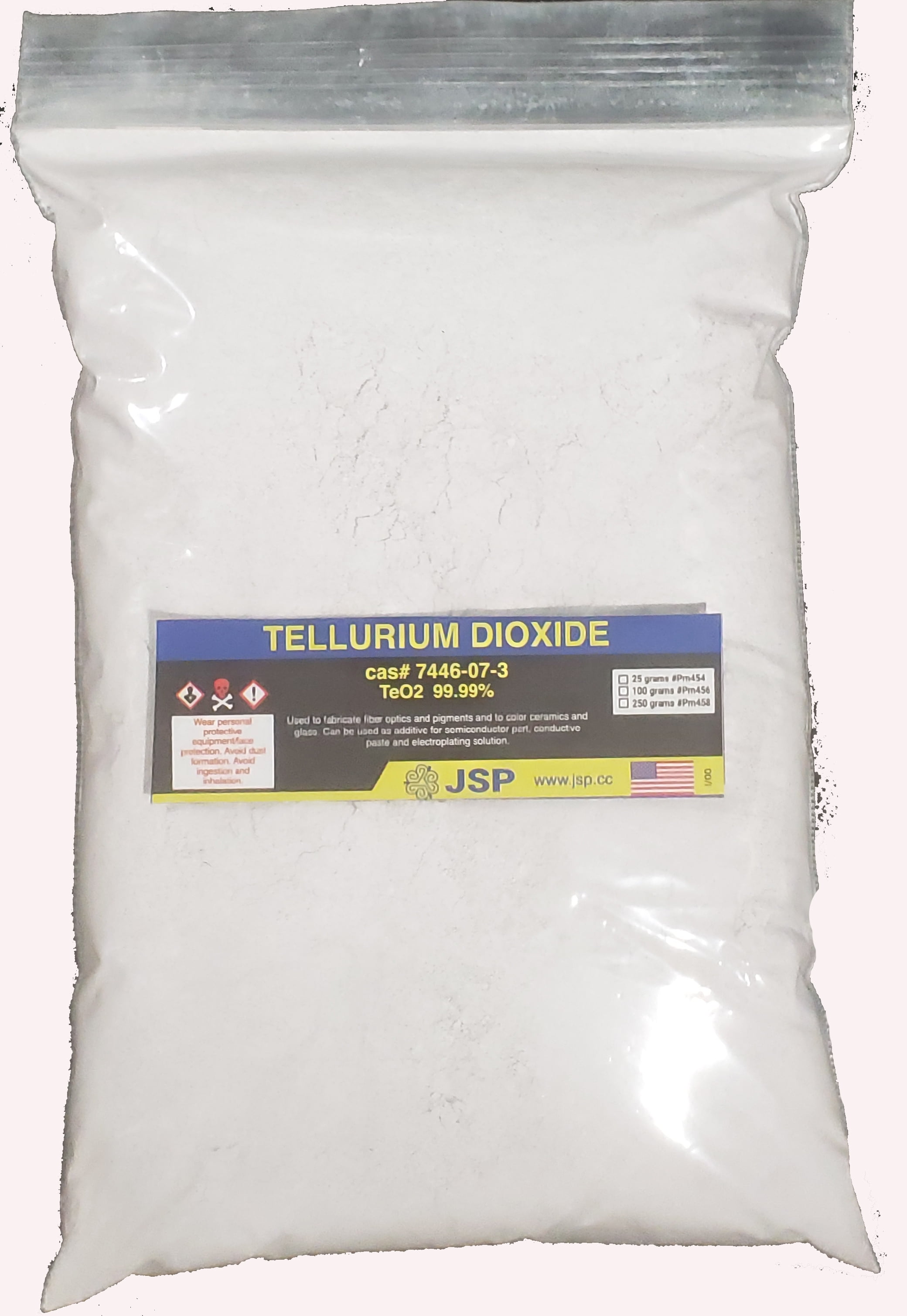 TELLURIUM DIOXIDE 25 grams - Walmart.com