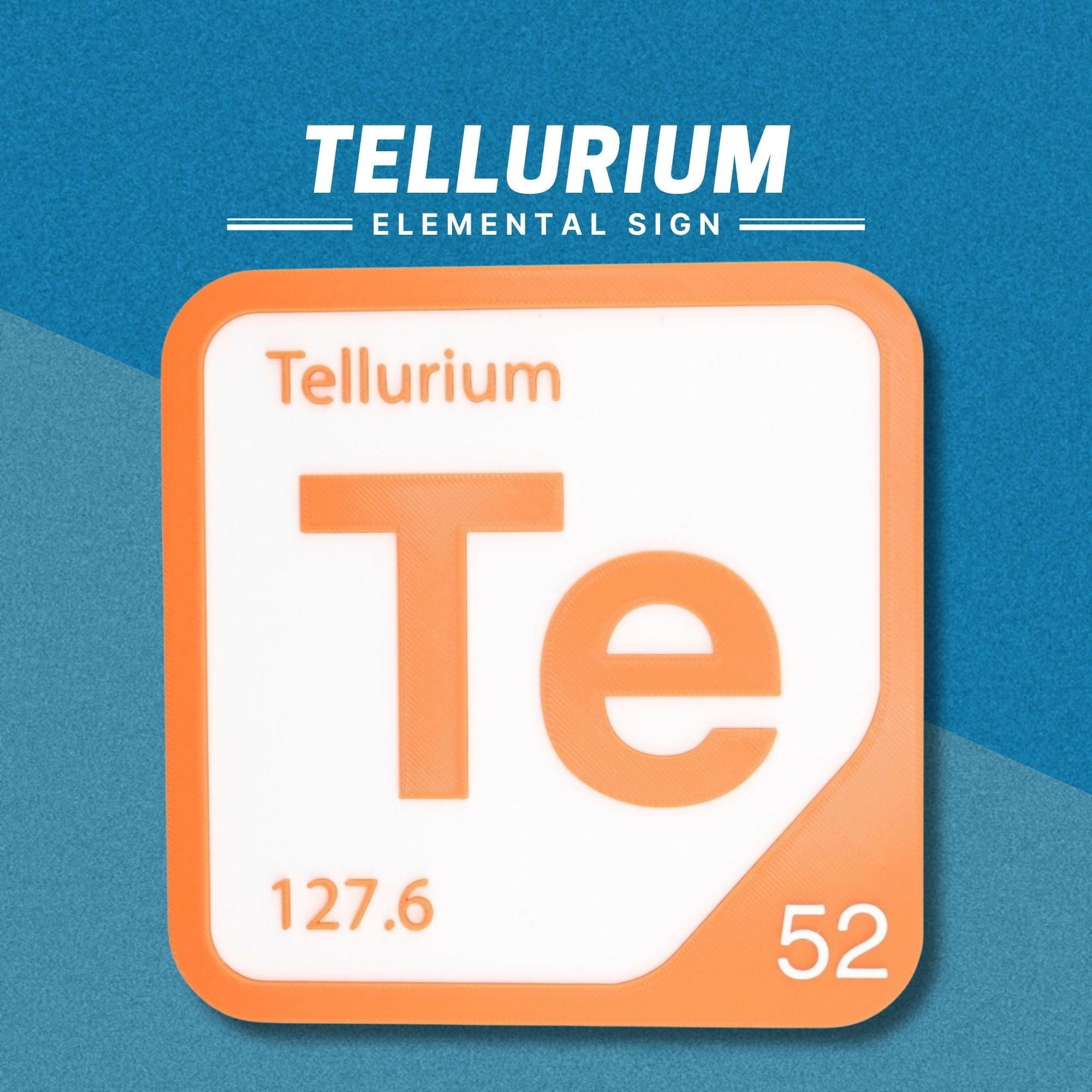 TELLURIUM Periodic Table Tile – Educational Wall Art for Science Lovers ...