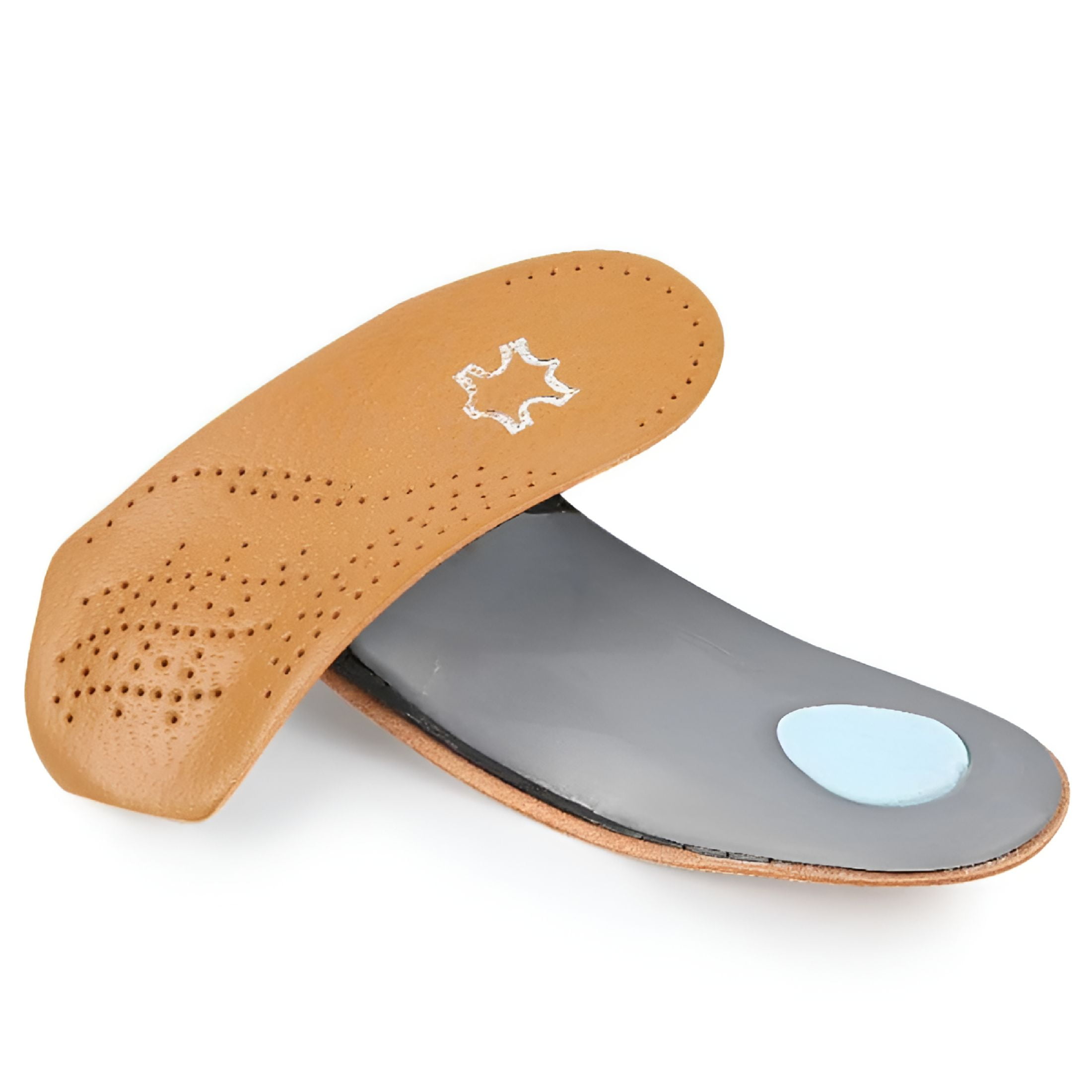 TELOLY 1 Pair Leather Shoes Half-Pads Orthopedic Insole Arch Support ...