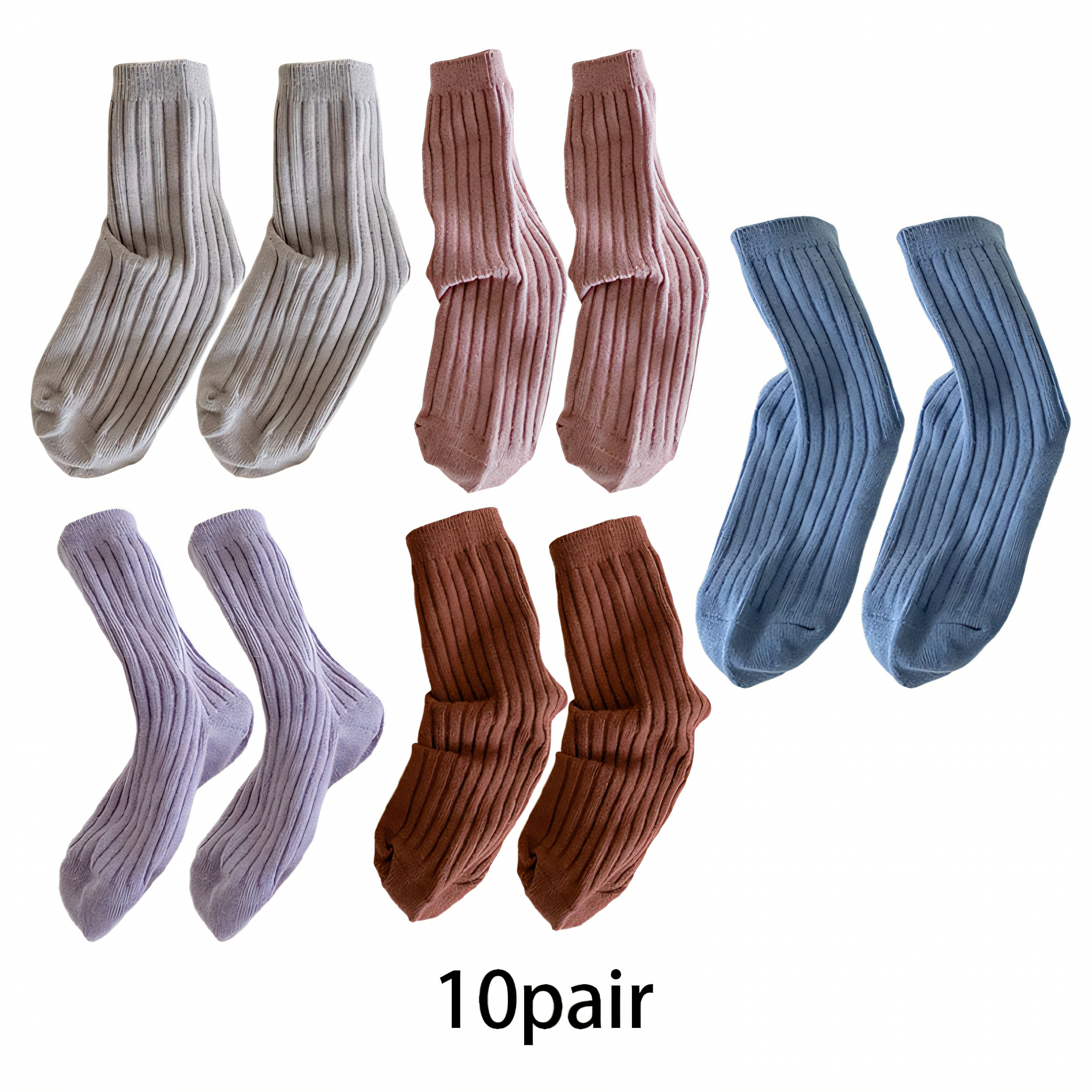 TELOLY 10Pack Toddler Socks,Eco-Friendly Materials, Healthy Feet ...